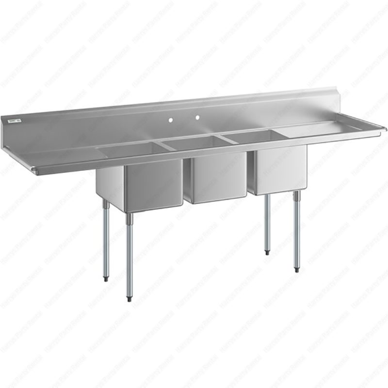 Portable 3 Compartment Sink – Star Event Productions